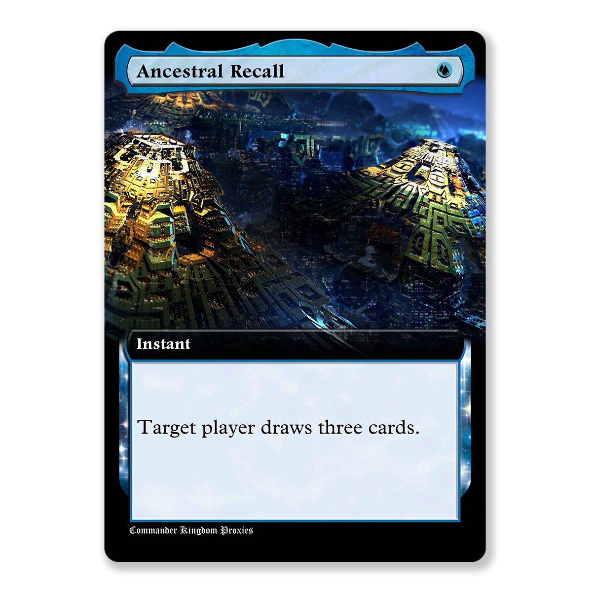 Ancestral Recall | Power 9 | Box Topper Custom MTG Proxy Card ...