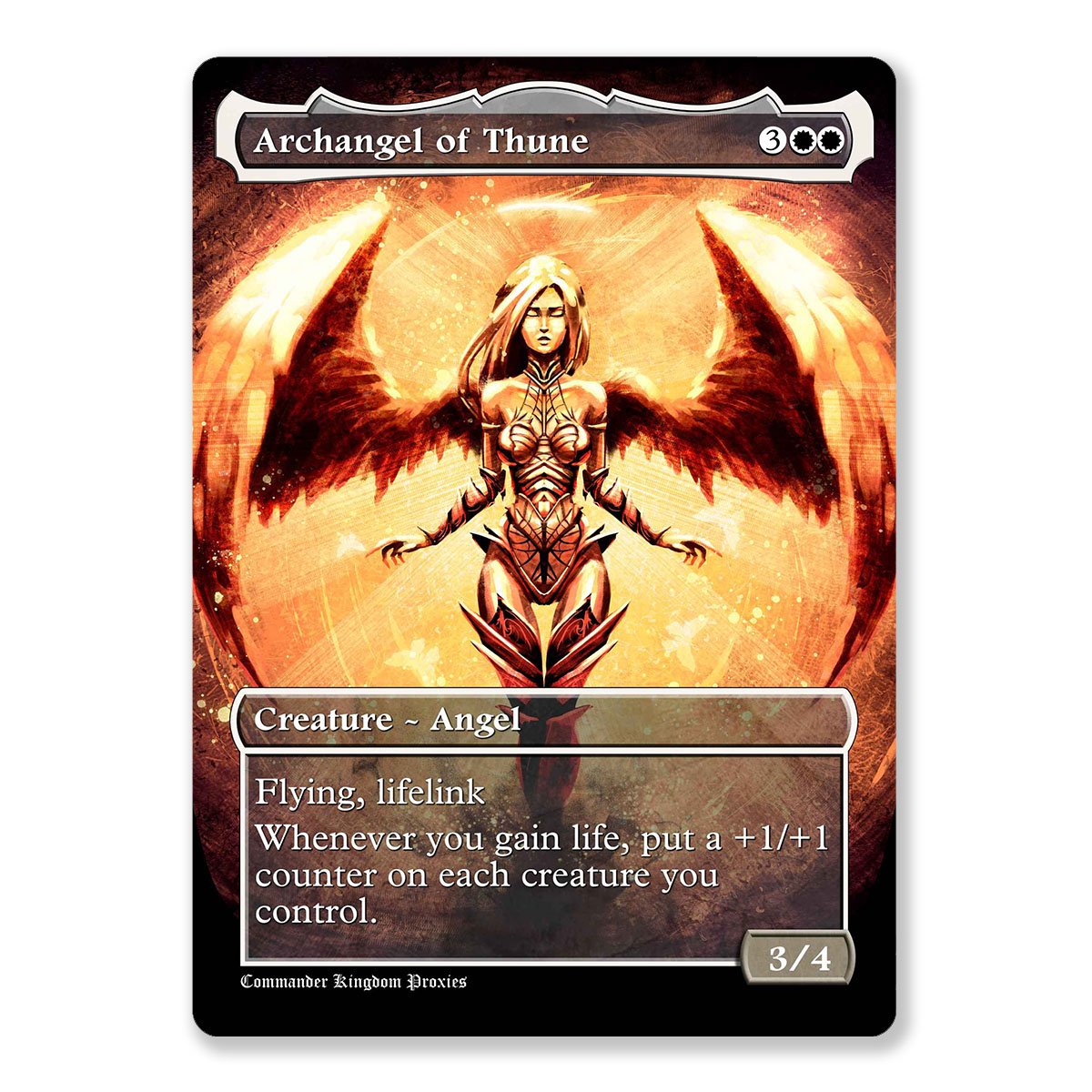Archangel of Thune | Full Art Custom MTG Proxy Card - trinketkingdom.com