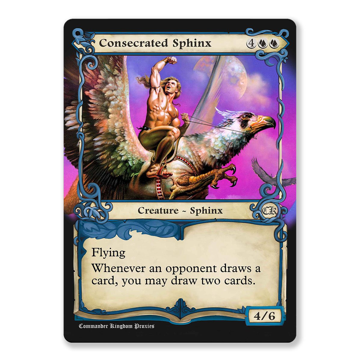 Consecrated Sphinx | Adventure Custom MTG Proxy Card - trinketkingdom.com
