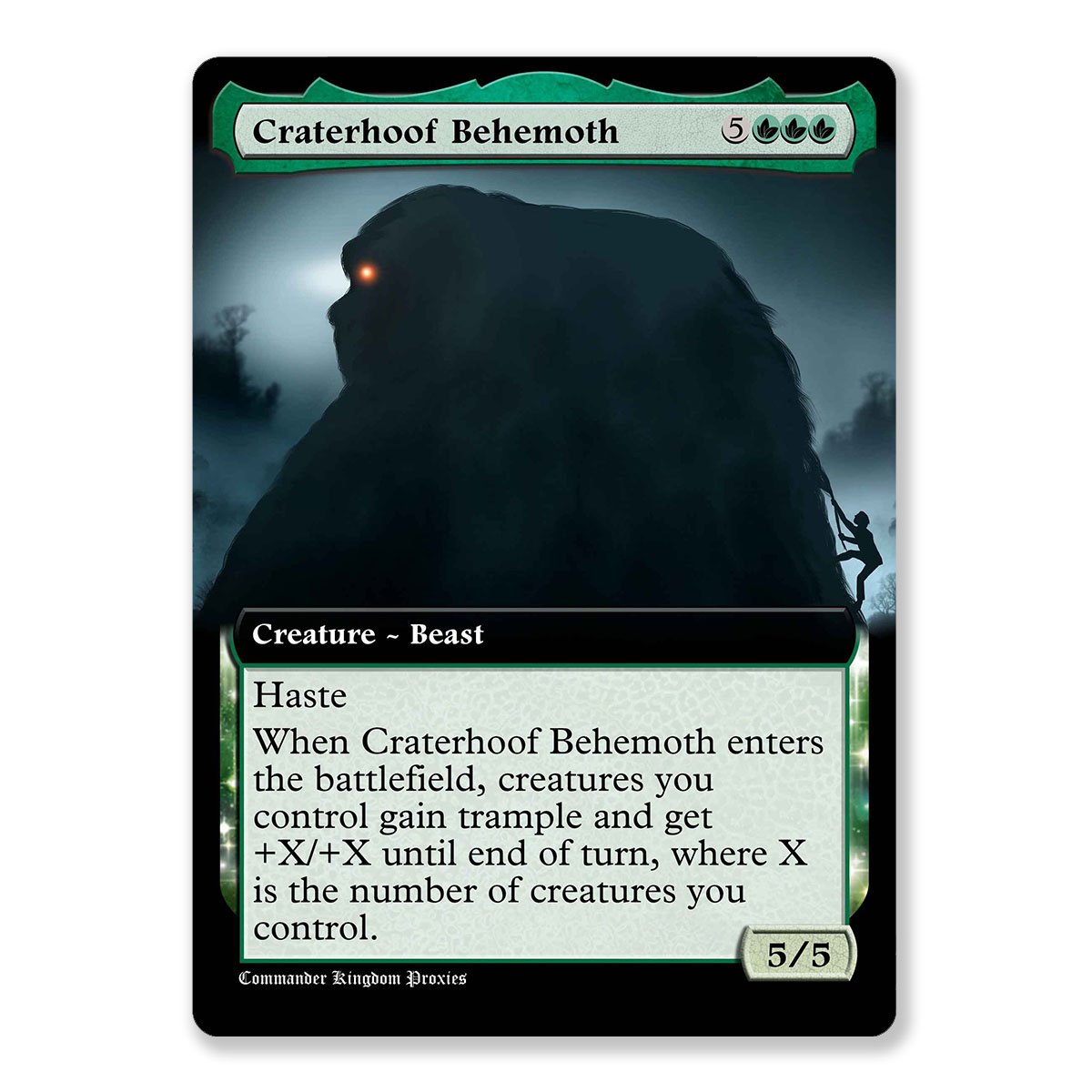 Craterhoof Behemoth | Box Topper Custom MTG Proxy Card - trinketkingdom.com