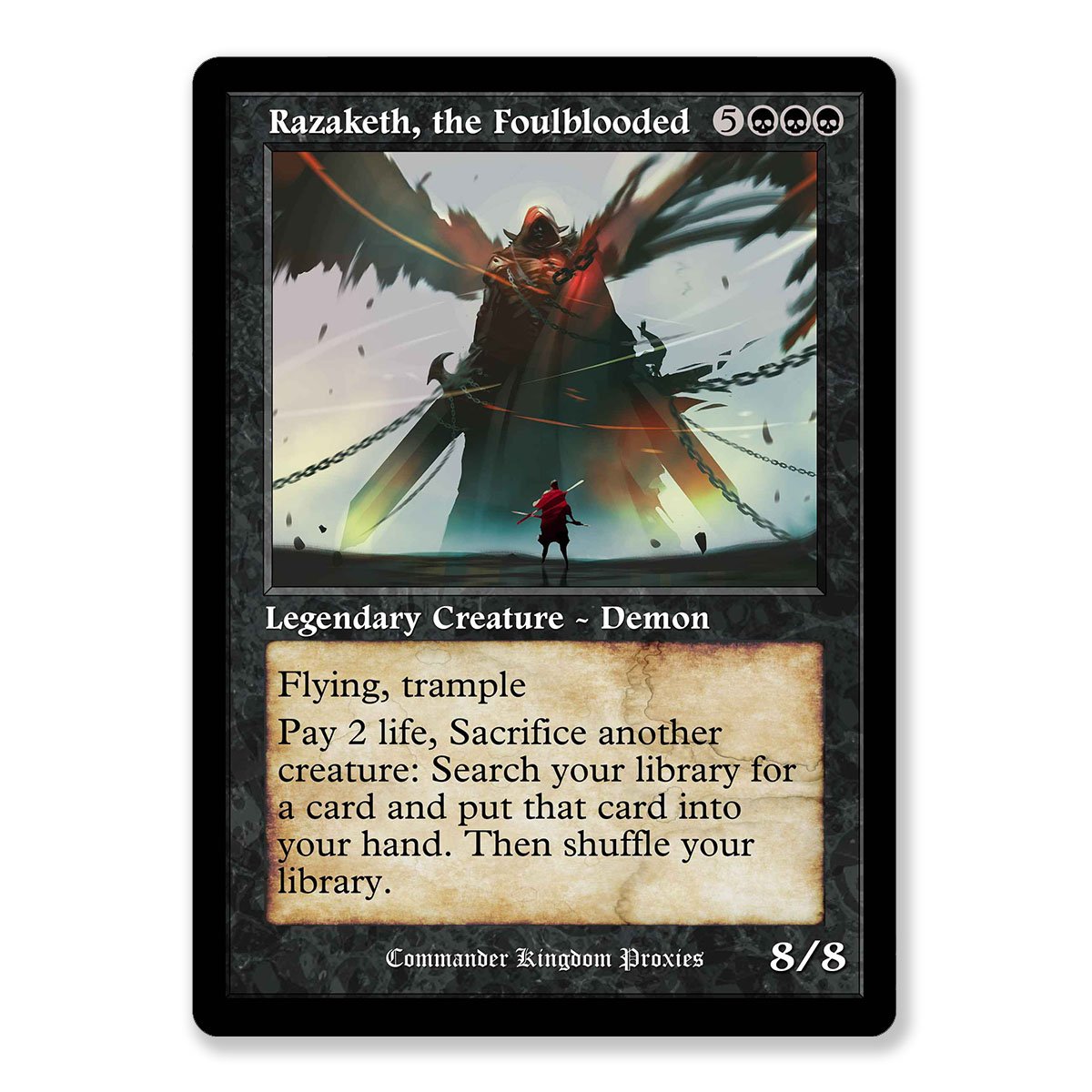Razaketh the Foulblooded | Vintage Custom MTG Proxy Card ...
