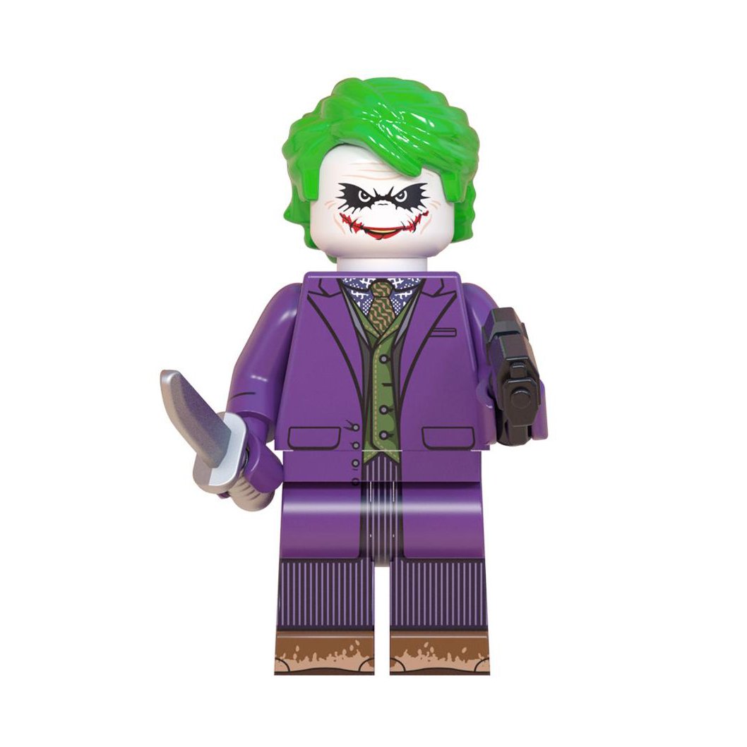 Superhero Batman Minifigure | Joker Purple Suit - trinketkingdom.com