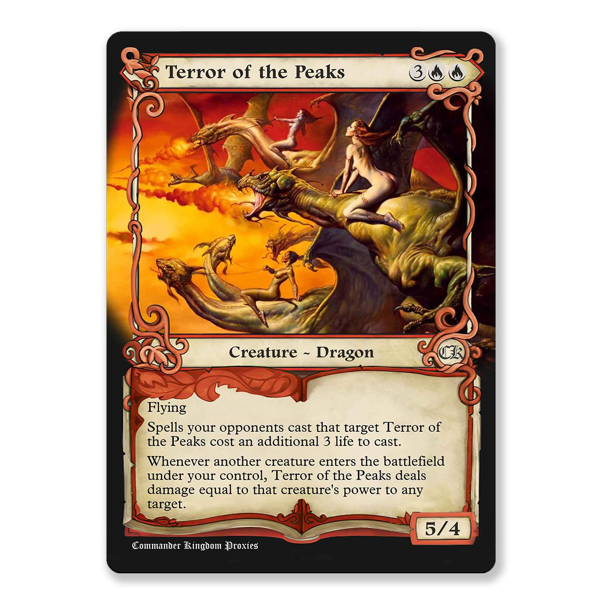 Terror of the Peaks | Adventure Custom MTG Proxy Card - trinketkingdom.com