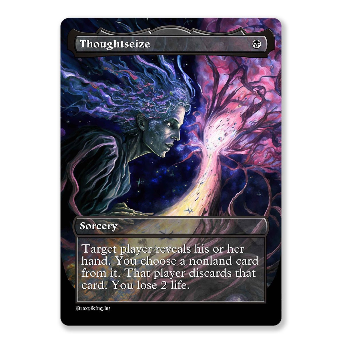 Thoughtseize | Full Art Custom MTG Proxy Card - trinketkingdom.com