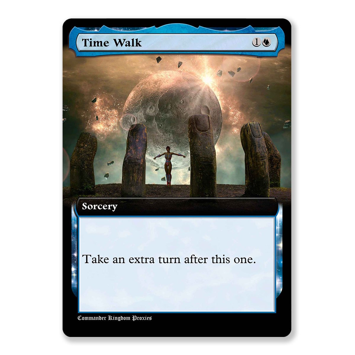 Time Walk | Power 9 | Box Topper Custom MTG Proxy Card - trinketkingdom.com