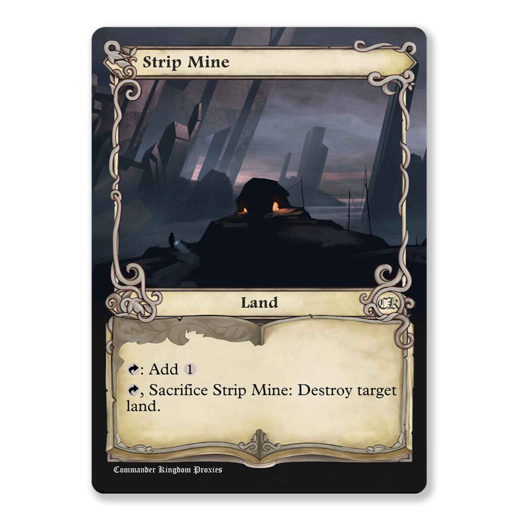 Strip Mine | Adventure Custom MTG Proxy Card - trinketkingdom.com