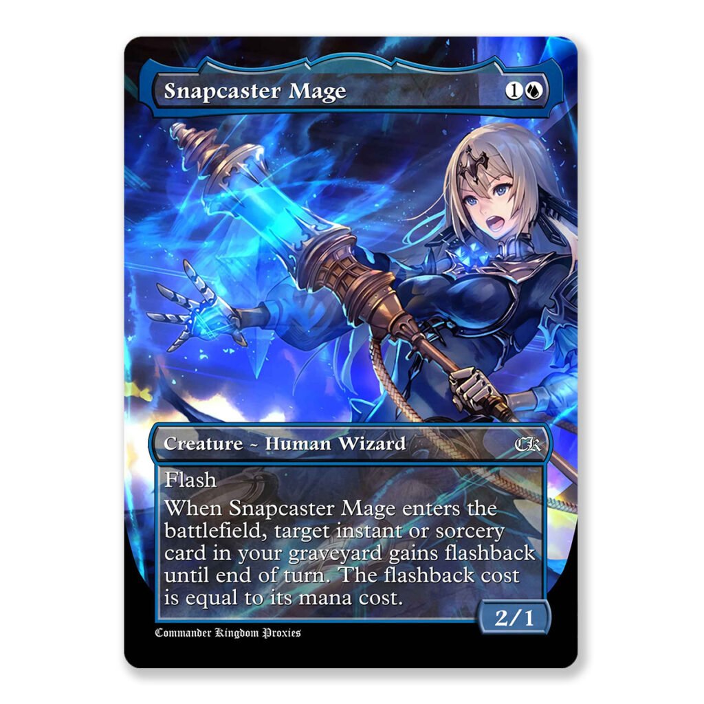 Snapcaster Mage JP | Full Art Custom MTG Proxy Card - trinketkingdom.com