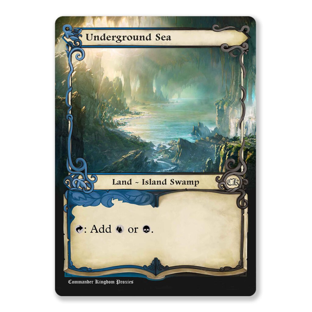 Underground Sea | Dual Land | Adventure Custom MTG Proxy Card ...
