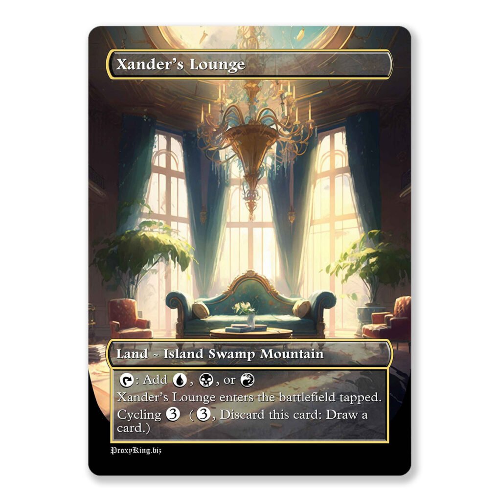 Xanders Lounge | Full Art Custom MTG Proxy Card - trinketkingdom.com