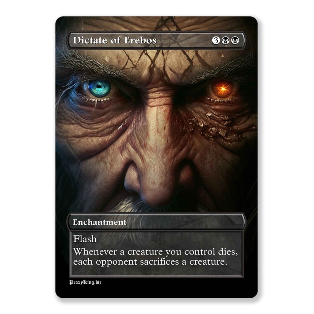 Dictate of Erebos | Full Art Custom MTG Proxy Card - trinketkingdom.com
